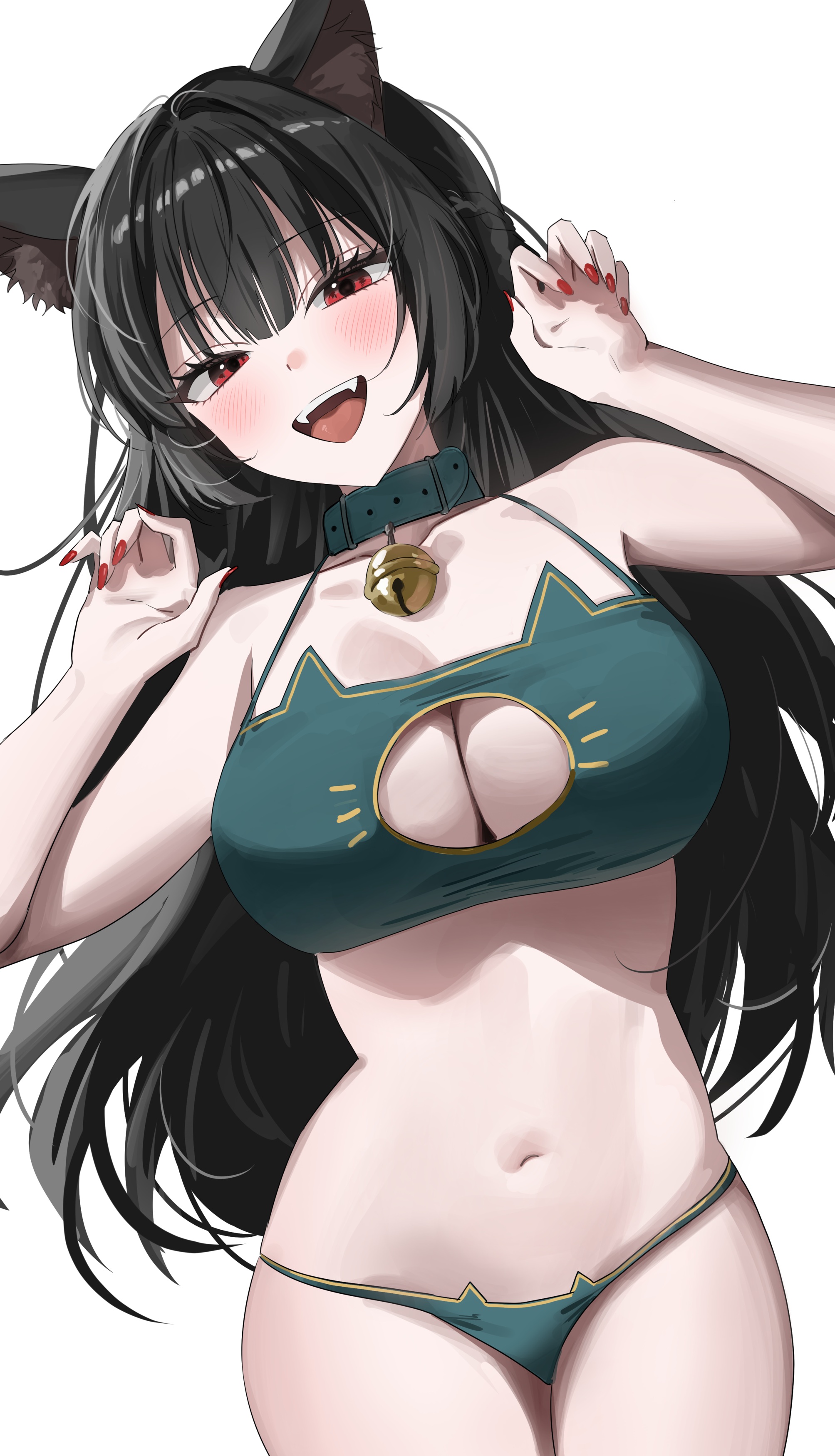 pibag zenless zone zero hoshimi miyabi animal ears bra kitsune pantsu | #1225347 | yande.re